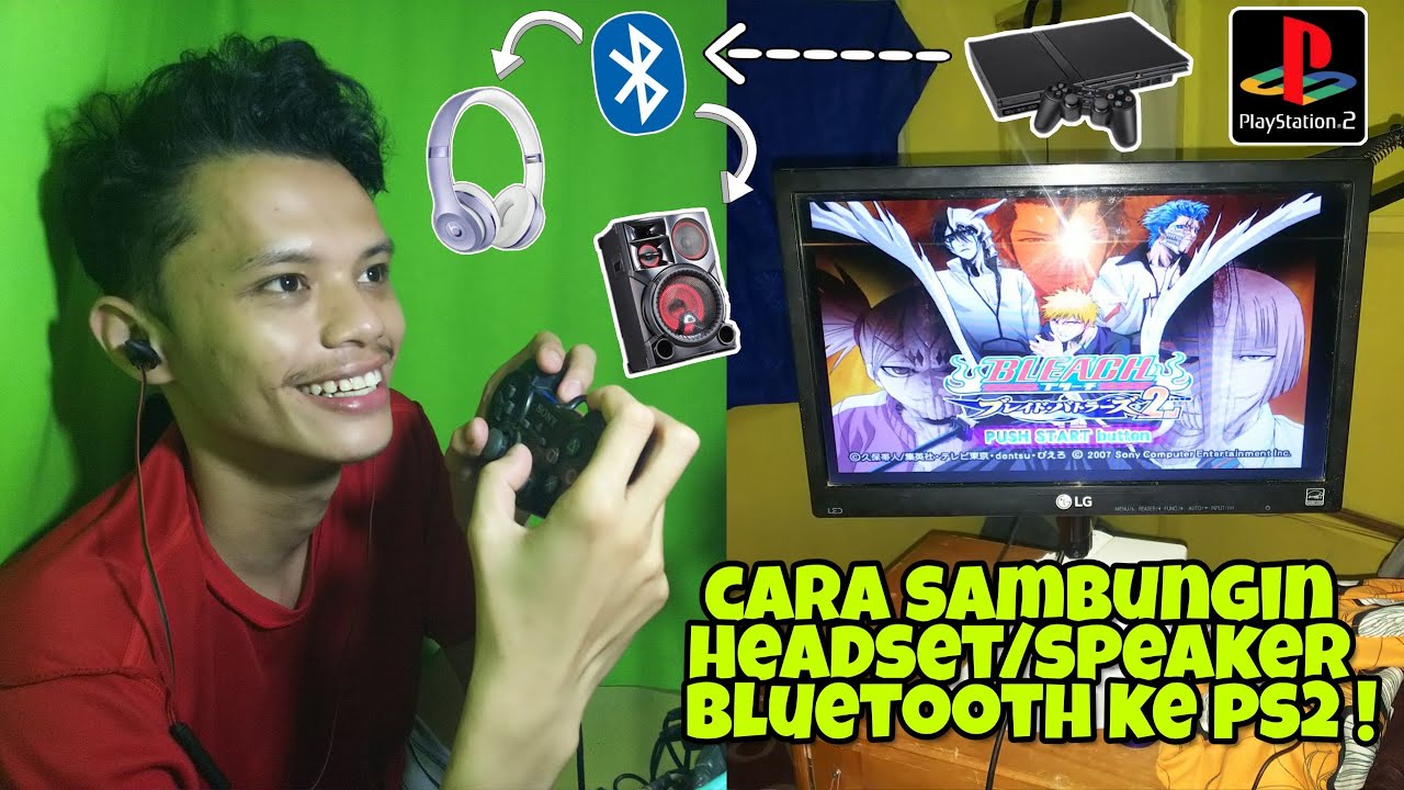 Cara Main PS2 Pakai Bluetooth Headset atau Speaker Bluetooth ! - YouTube