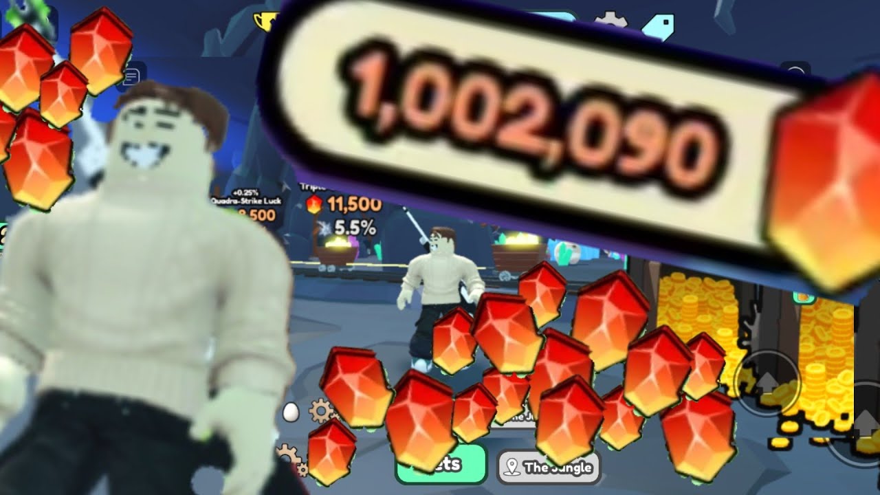 Spending 1 Million rebirth stones in the mine! Collect All Pets ...