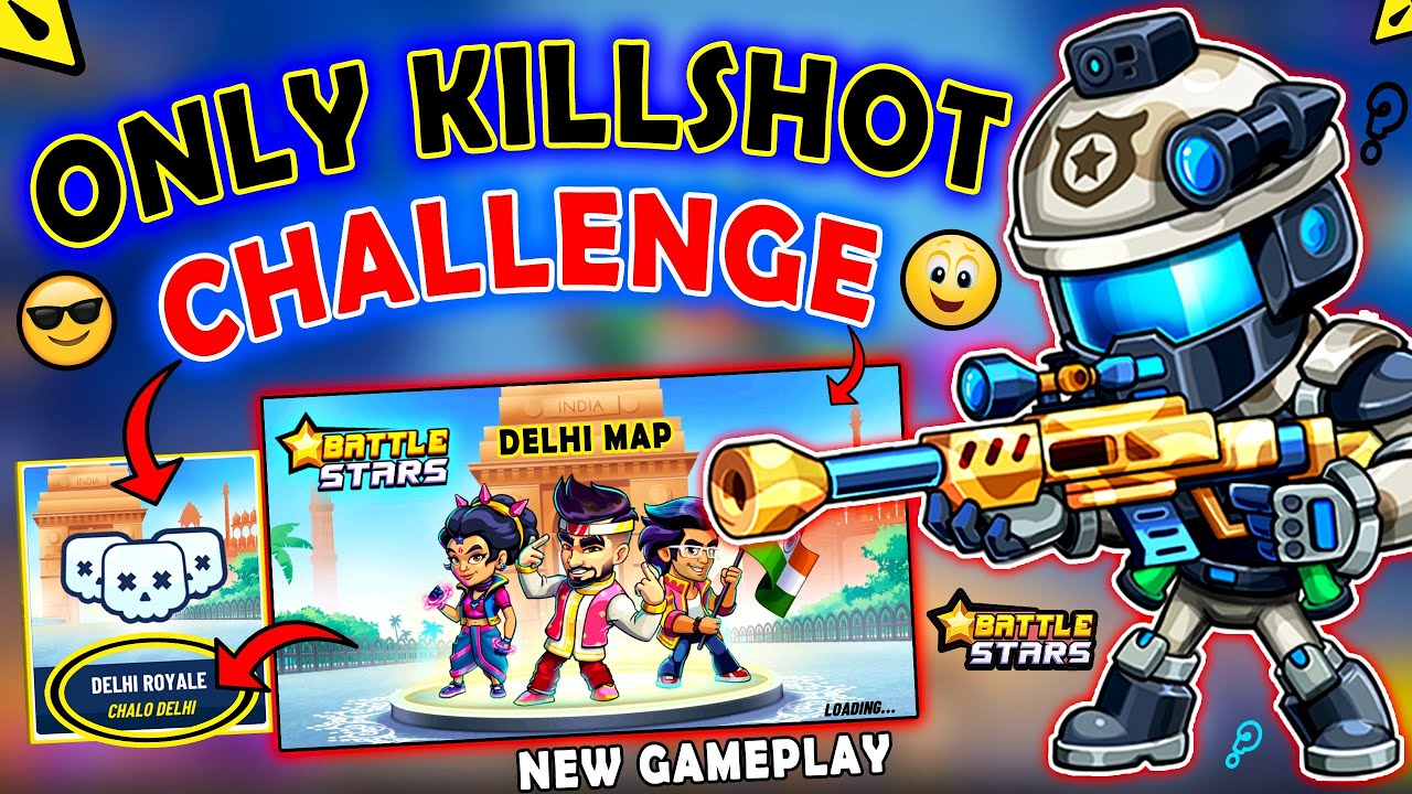 Only "KILLSHOT" Squad Challenge in Delhi Map || Battle Stars Delhi Map ...