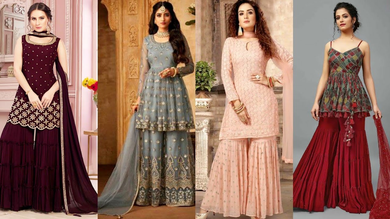 Sharara Suit Design। Latest Sharara , gharara Suit Design 2022। Sharara ...
