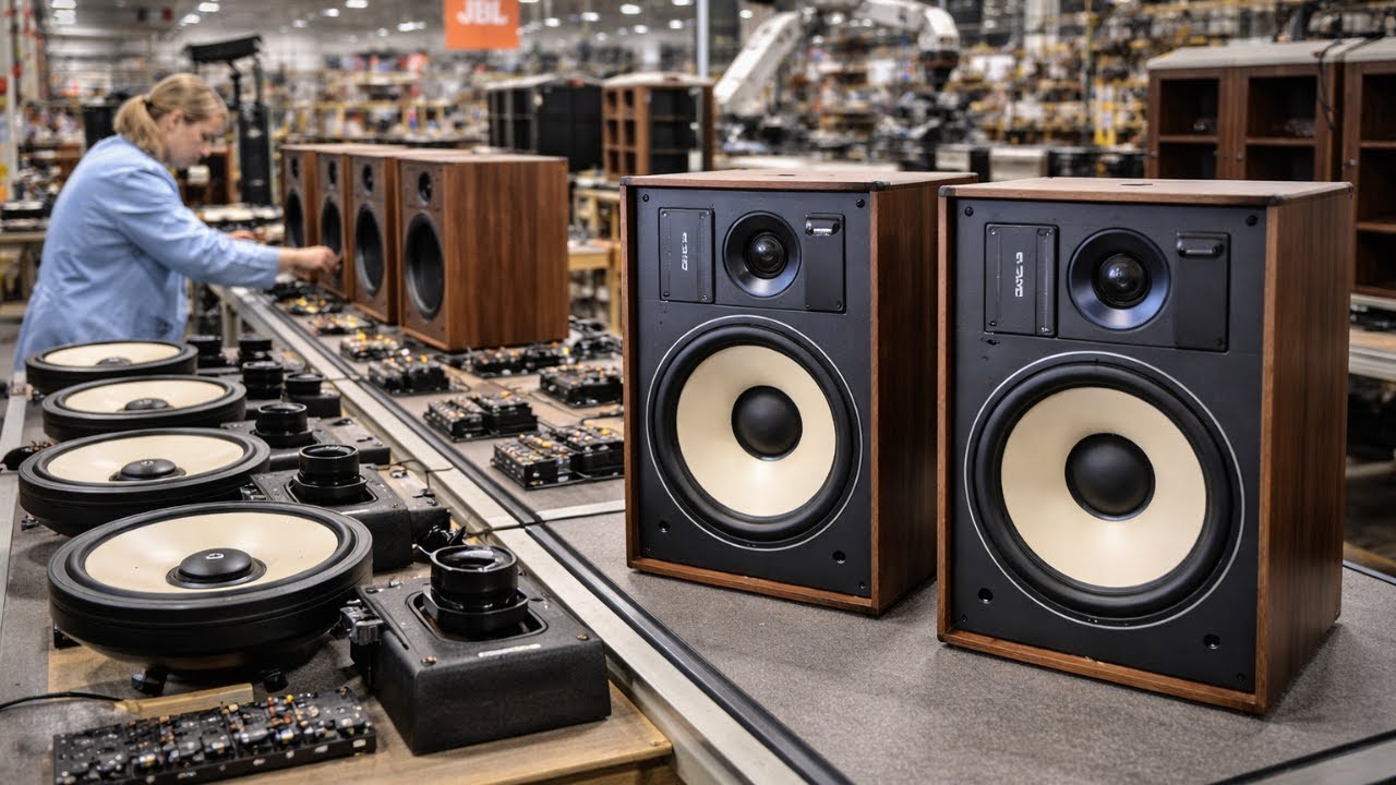 Inside the JBL Factory – From Raw Parts to the 431G Speaker in 1,000 ...