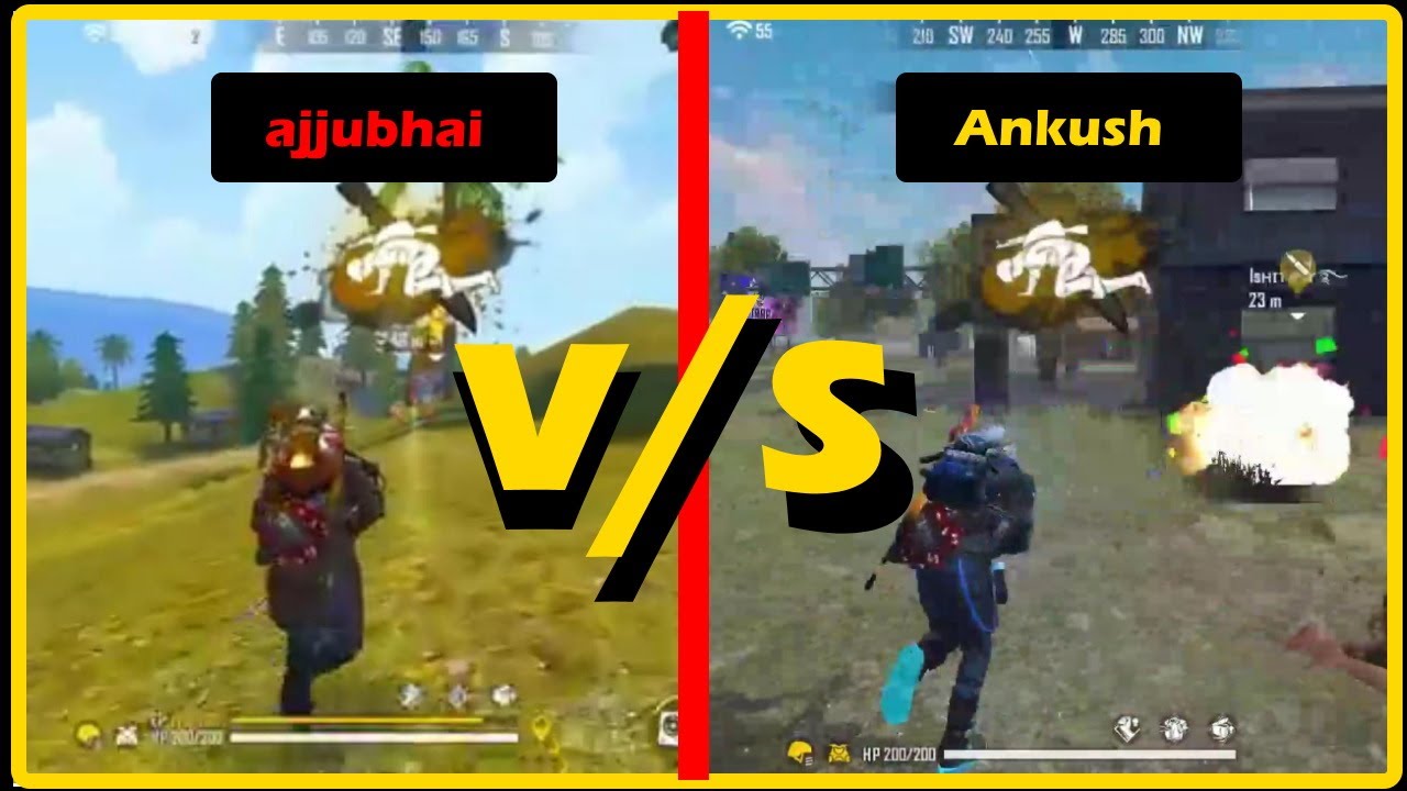 Free Fire Most Intense Battle | Ajjubhai94 vs Ankush full gameplay ...