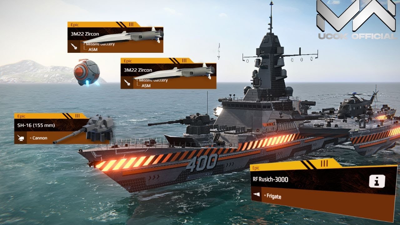RF Rusich-3000 - First in History Frigate Ship From Shop Only 7K Gold ...
