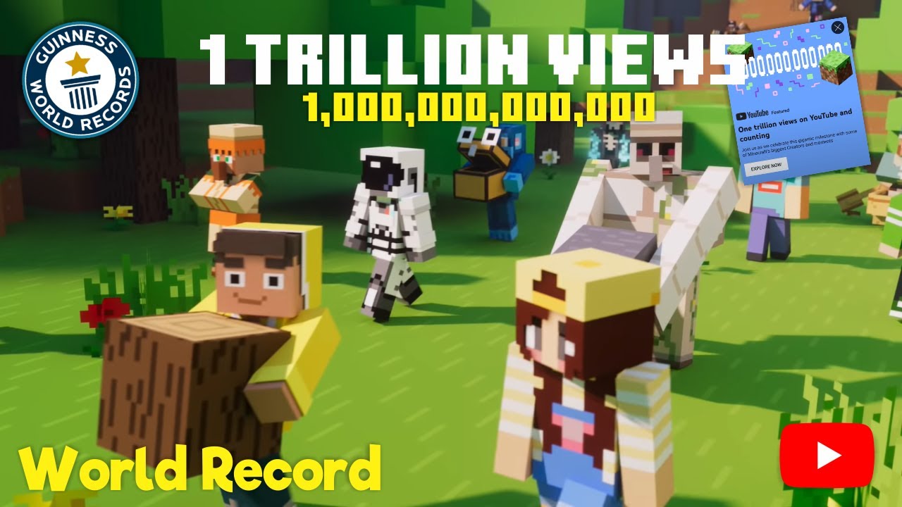 One Trillion Minecraft Views😱 | YouTube Big Milestone! - YouTube