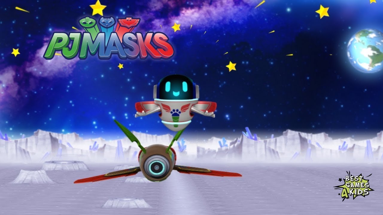 PJ Masks: Racing Heroes • Fly the HQ Rocket across the Moon! - YouTube
