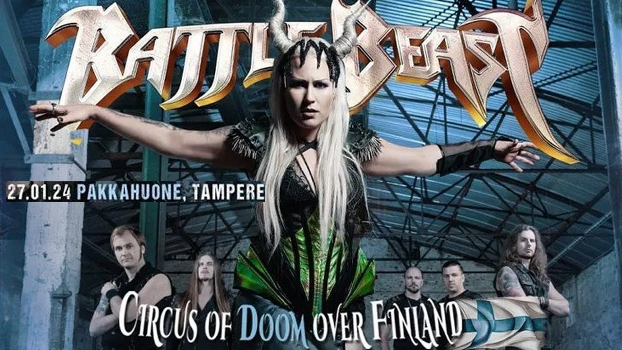 BATTLE BEAST LIVE Circus of Doom Over Finland Tour, Pakkahuone, Tampere ...