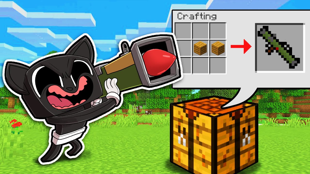 Baby Cartoon Cat Plays...SCRAMBLE CRAFT! (Minecraft) - YouTube