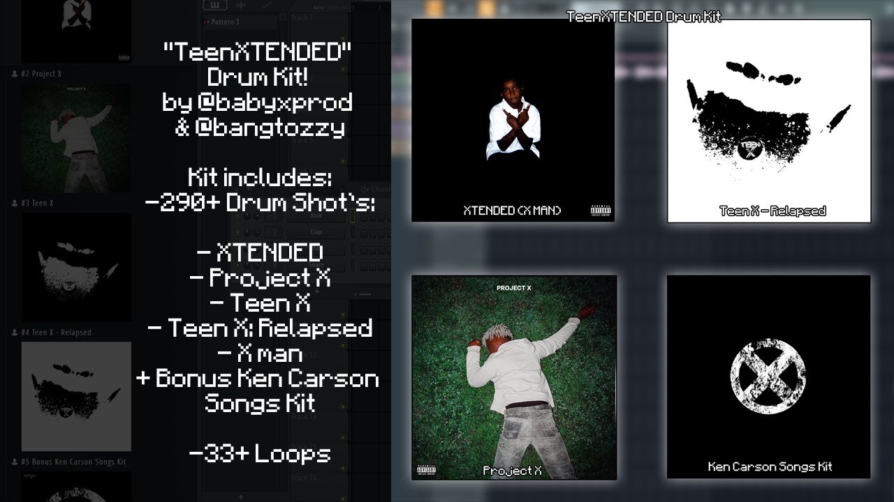 [FREE DRUM KIT] KEN CARSON "ULTIMATE" [XTENDED, PROJECT X, TEEN X, X ...