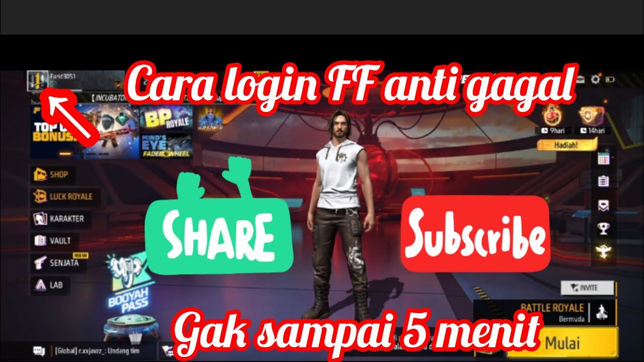 Cara login FF gak sampai 5 menit anti gagal - YouTube