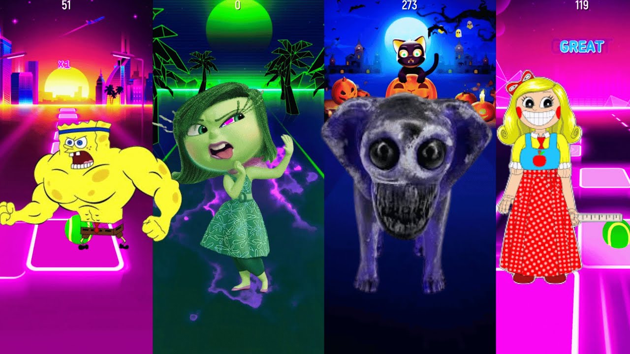 SpongeBob Bodybulder vs Inside Out 2 Disgust vs Zoonomaly vs Miss ...