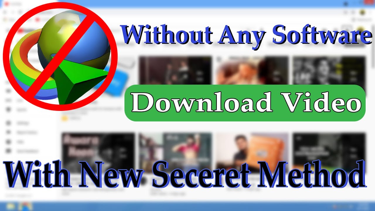 Download YouTube Video Without Any Software in PC / Laptop | NEW ...