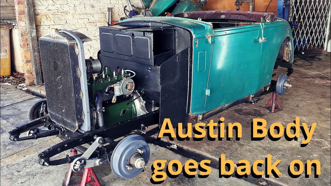 Part 4: 1933 Austin 10 Restoration (The Body goes back on the Chassis ...