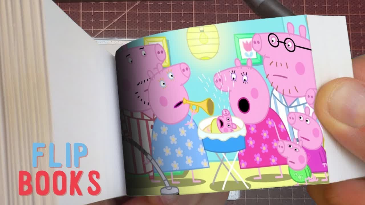 Flip Book - Peppa Pig English Episodes - The Noisy Night-Part 3 - YouTube