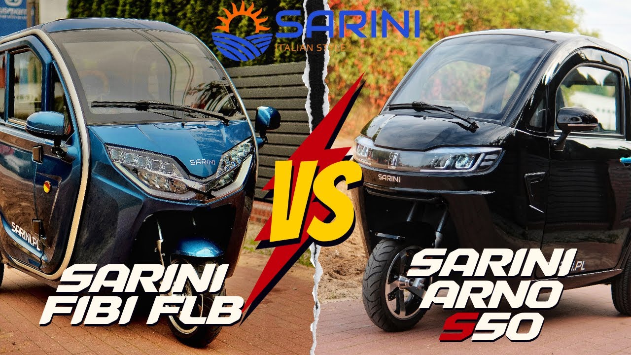 Sarini FIBI FLB i Sarini ARNO S50 - porównanie pojazdów bez prawo jazdy ...