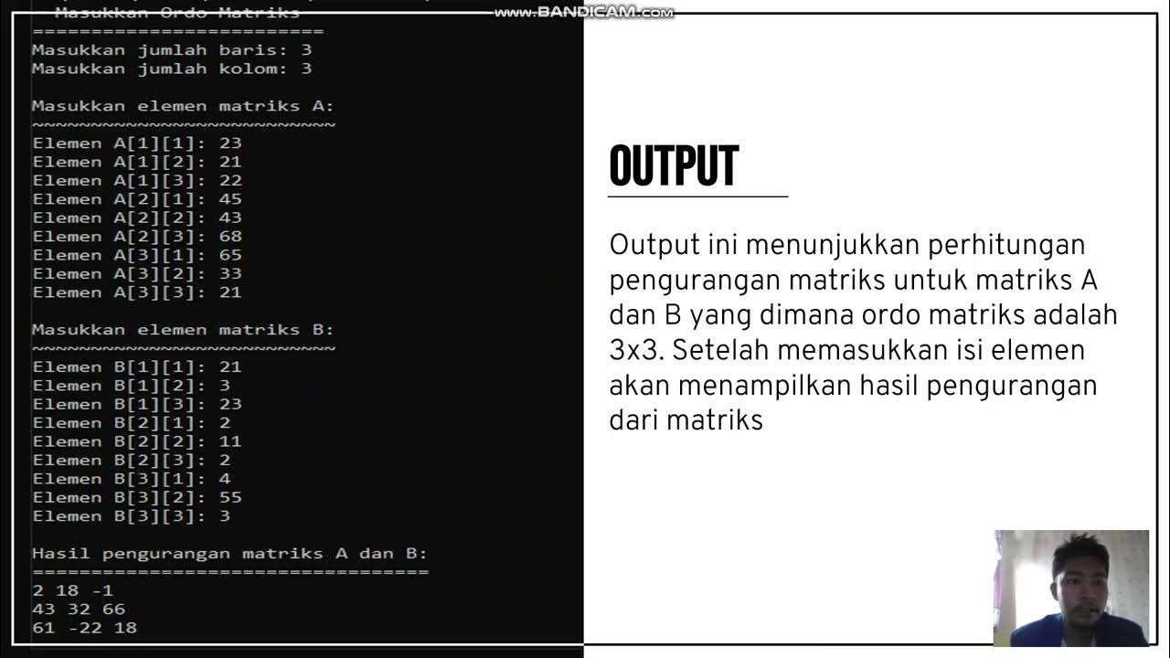 Program C++ ARRAY MULTIDIMENSI - Tugas Besar Algoritma dan Pemrograman - YouTube