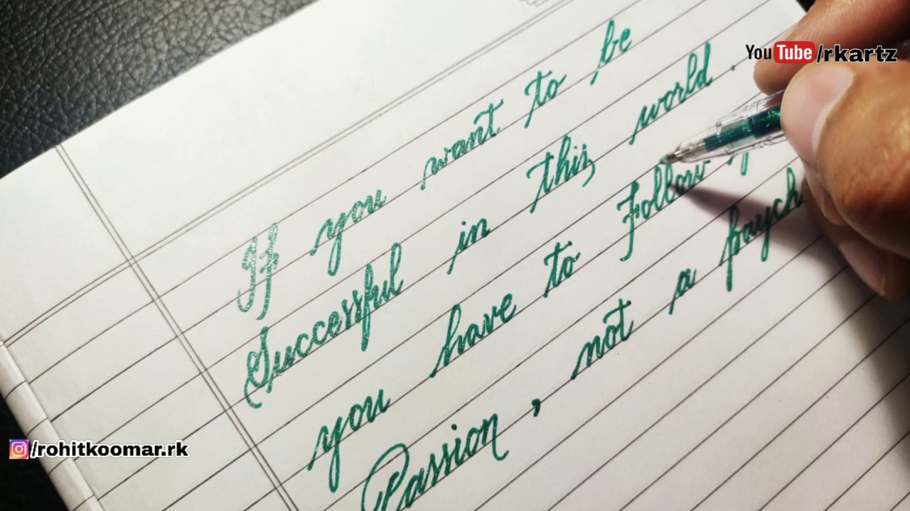 Neat Handwriting for Assignment and project files | Cursive handwriting ...