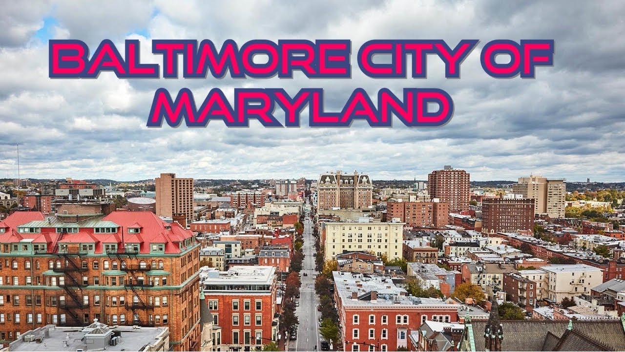 Baltimore city of Maryland / Downtown in 1080hd Exploring and Walking ...