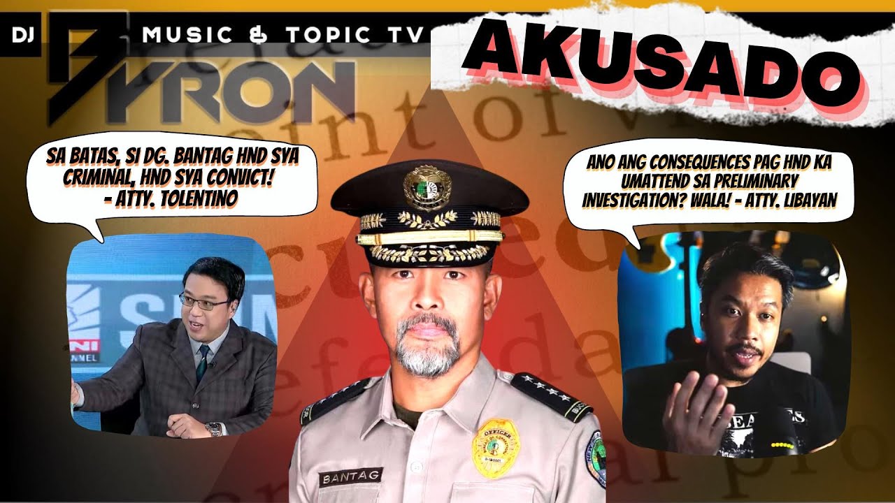 JUST IN | DG. BANTAG Akusado pa lang na maituturing at hnd CRIMINAL or ...