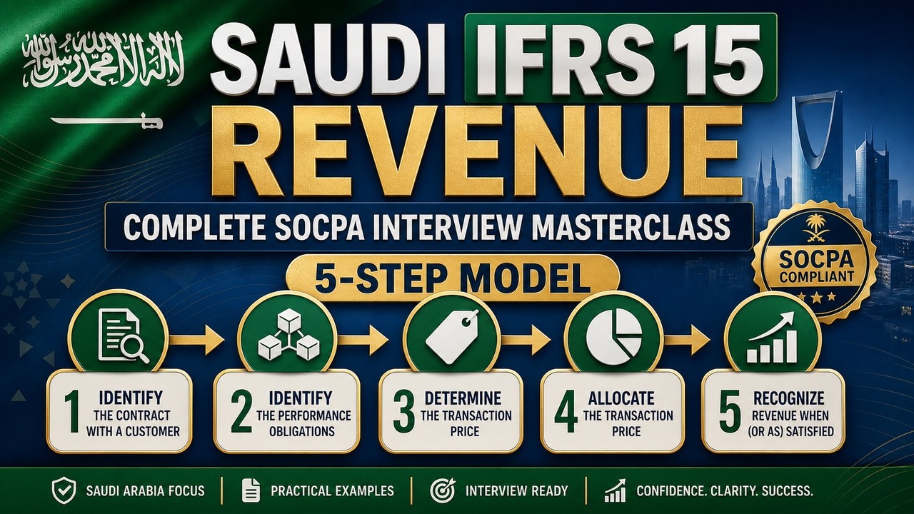 Saudi IFRS 15 Revenue — Complete SOCPA Interview Masterclass (5-Step ...