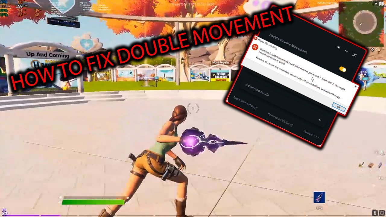 How To Fix Double Movement In Fortnite! - YouTube