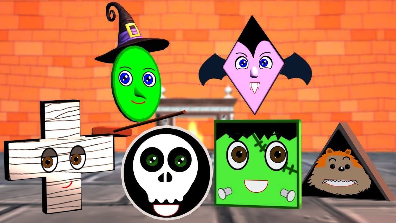 Halloween Shape Monsters | Help Kitty Rescue Rainbow Unicorn | Noodle ...