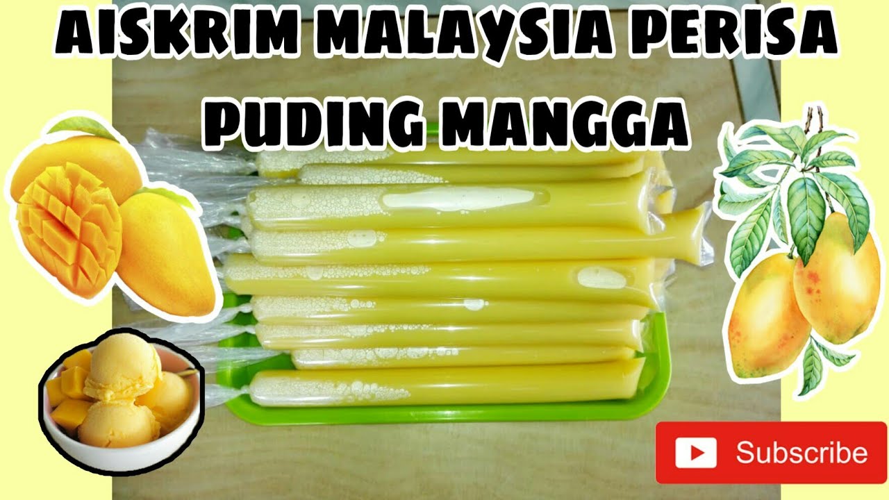 AISKRIM MALAYSIA PERISA DADIH MANGGA #cookwithnani ep13 - YouTube
