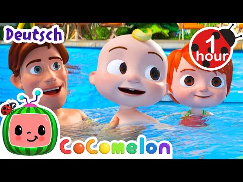 Das Schwimm lied  | CoComelon Deutsch | Cartoons und Kinderlieder