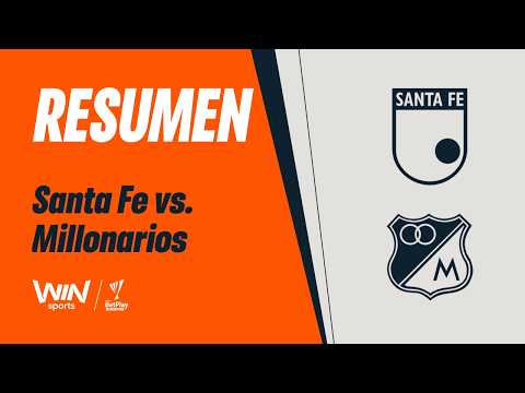Santa Fe vs. Millonarios (resumen y goles) | Liga BetPlay Dimayor 2026-2 | Fecha 16