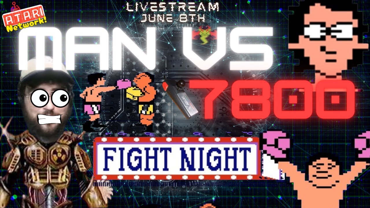 Fight Night Atari 7800 LIVE - Man vs 7800 - YouTube