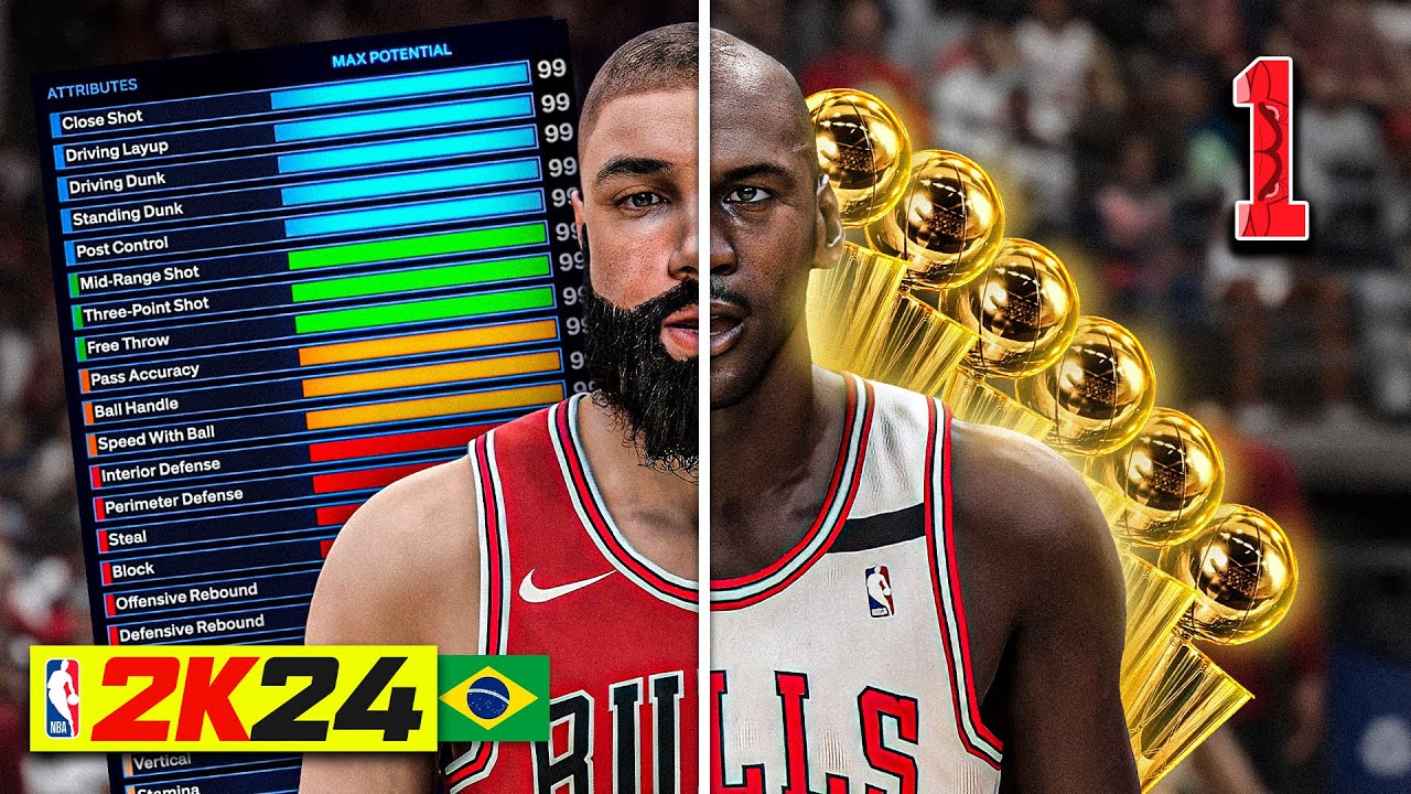 Nasce o NOVO Michael Jordan... MyCareer NBA 2K24 LEGENDADO EP #1 - YouTube