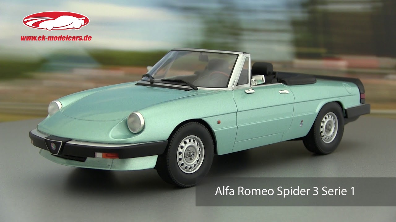 ck-modelcars-video: Alfa Romeo Spider 3 Serie 1 mit abnehmbarem Softtop ...