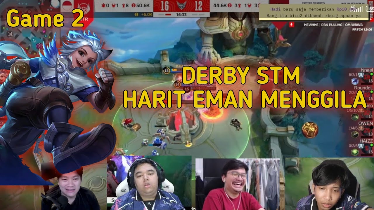 Derby STM Perang Nonstop Harith Eman Menggila | Reaksi Streamer AE vs ...