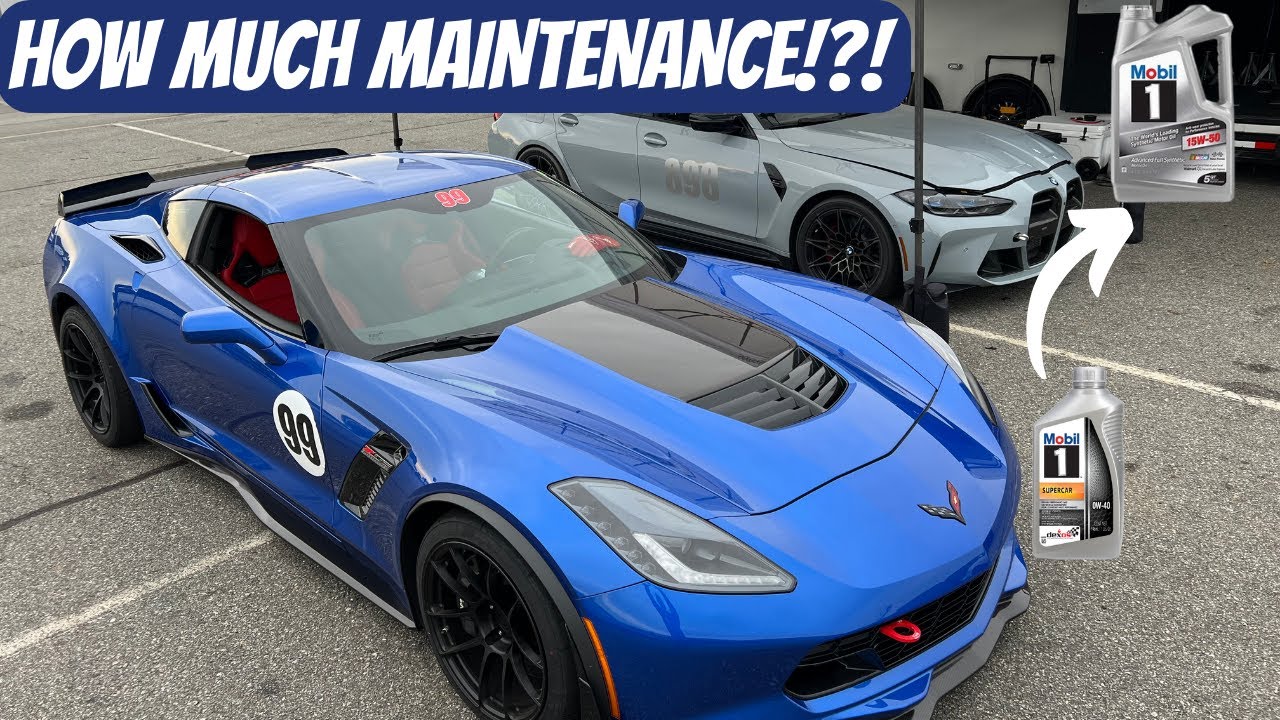 C7 Z06 Corvette track maintenance - YouTube