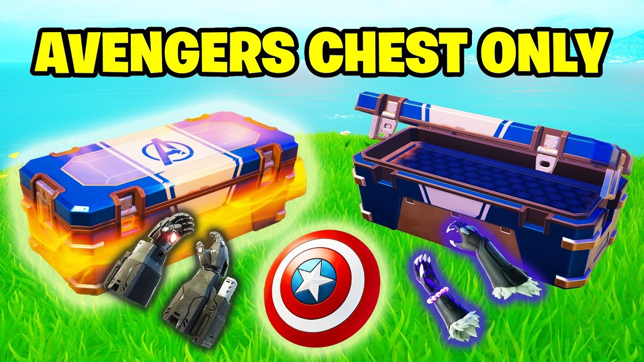 The *AVENGERS CHEST* ONLY Challenge In Fortnite - YouTube