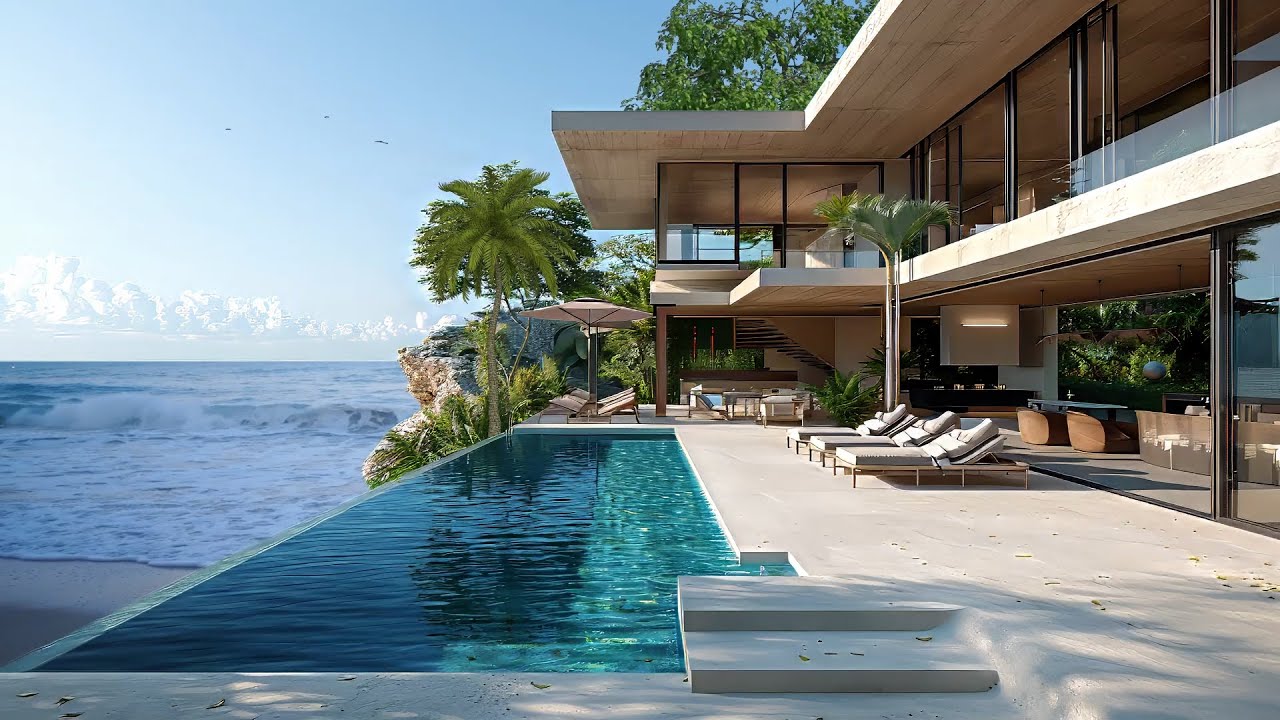 Tropical Beach Relaxation Scence | Cool Summer Ocean Ambience | Relax ...