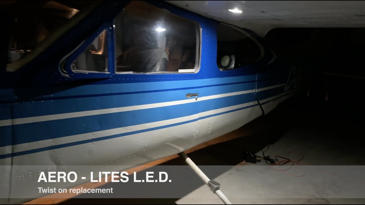 Cessna 177RG Cardinal Courtesy Lights swap with LED - YouTube