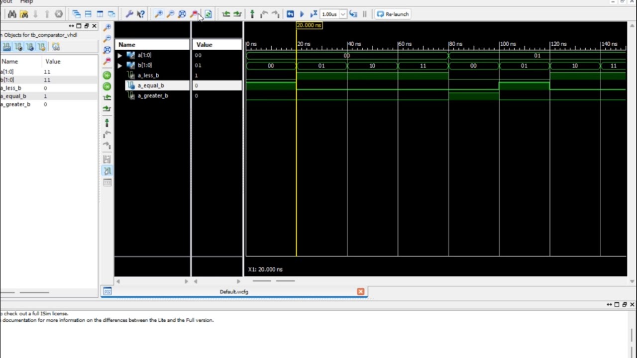 Vhdl Code For 2 Bit Magnitude Comparator Vish Electronics Youtube