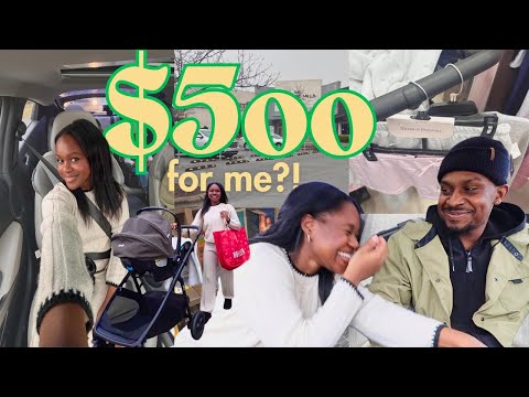 my husband planned a $500 shopping day for me! (mom gets treated)