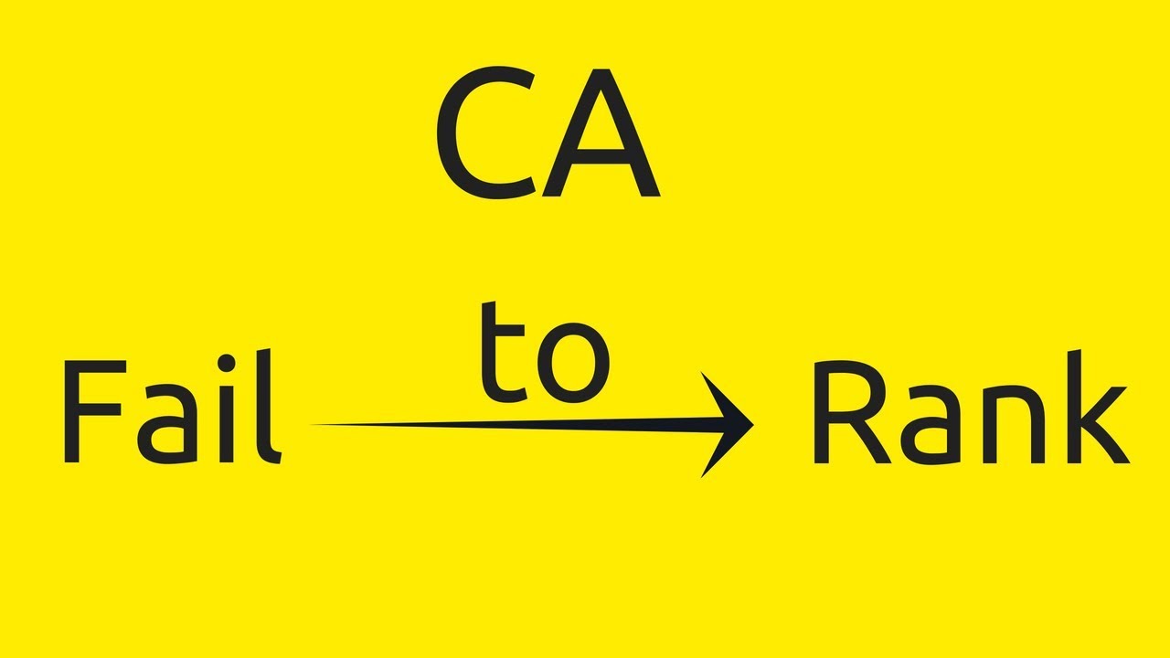 CA Fail to CA Rank Journey | Opportunities for B Com | B Com + - YouTube