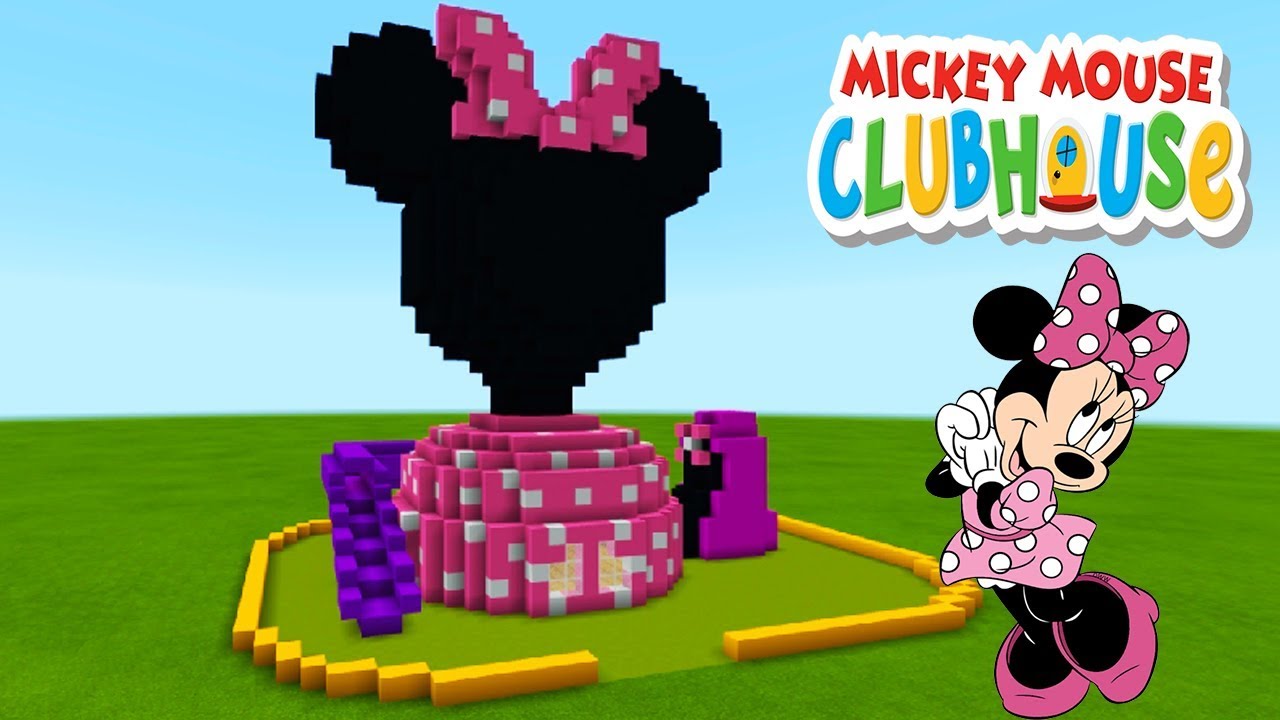 Minecraft Tutorial: How To Make a Minnie Mouse Clubhouse House "Mickey ...
