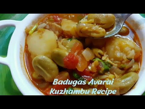 Badugas Style Avarai Kuzhambu Recipe in Tamil|Badugas Style cooking ...