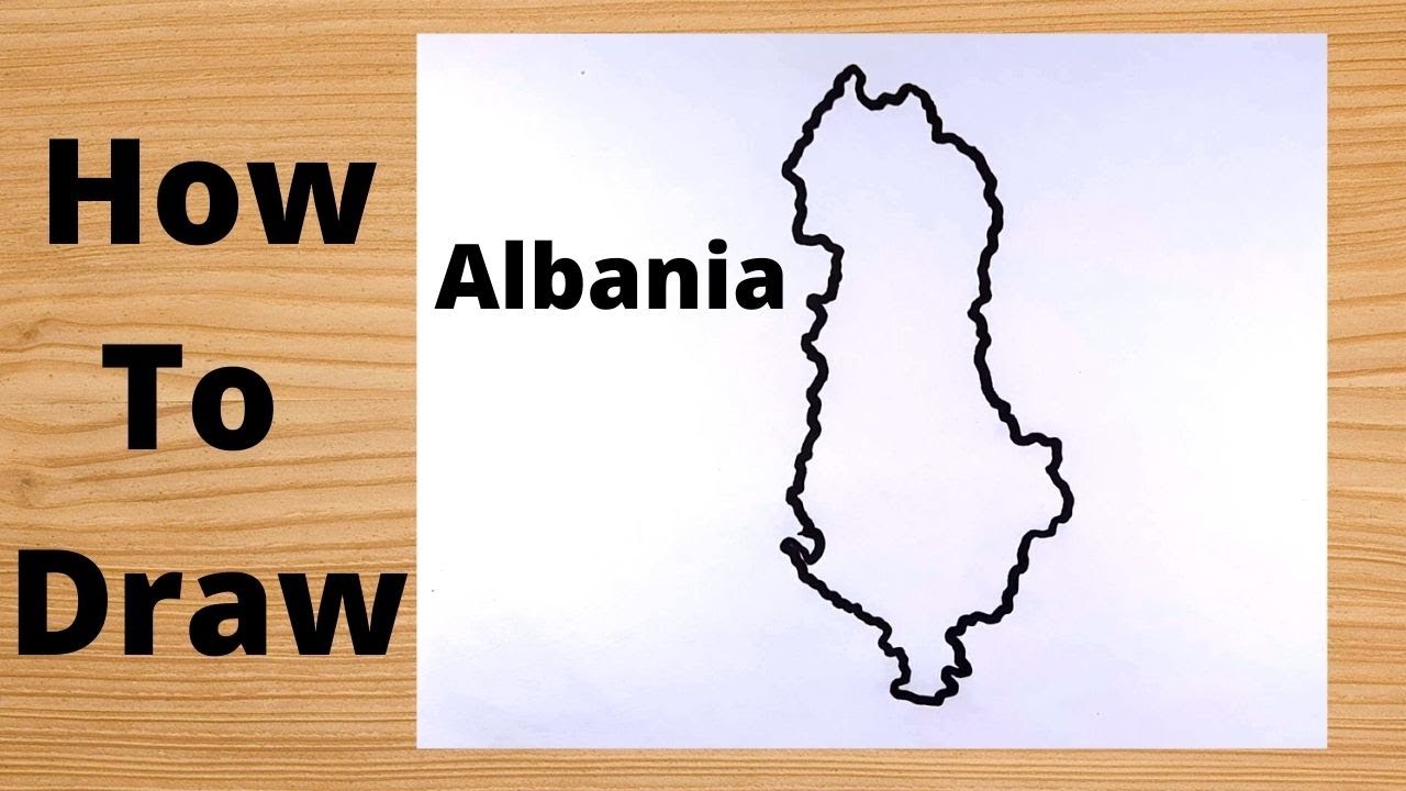 Albania Map Drawing - Easy Trick - YouTube