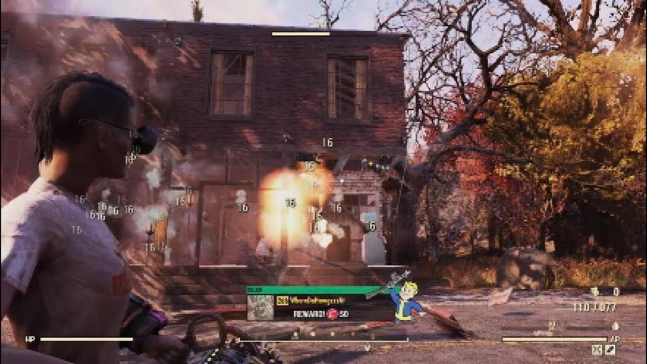 Fallout 76 pvp - k.d inkwell lonewanderer - YouTube