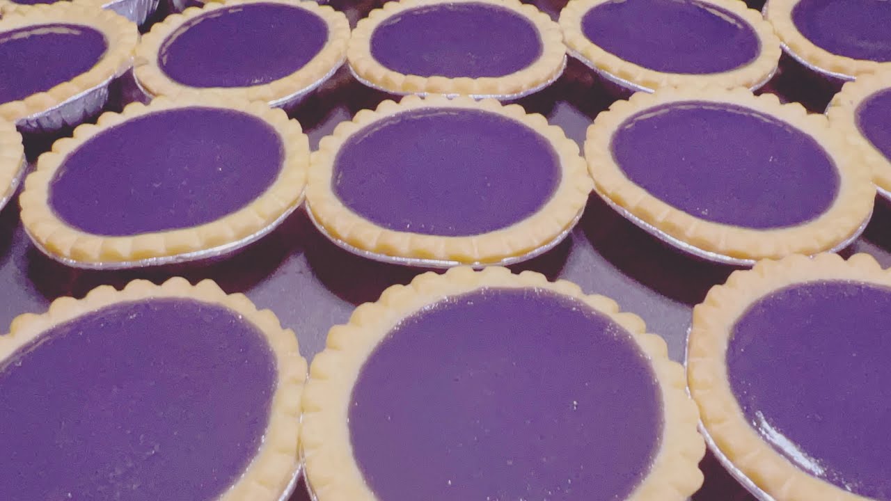 HOW TO MAKE EGG TART UBE DESSERT (PURPLE YUM) - YouTube