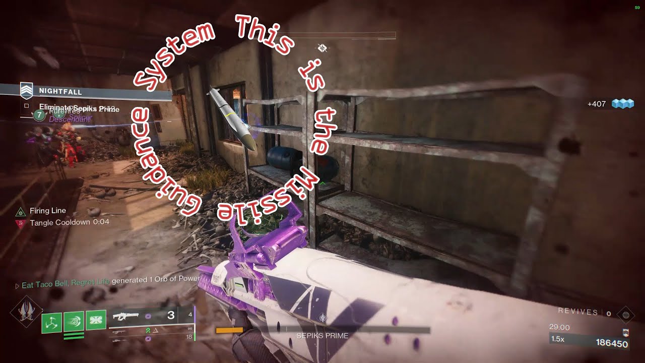 Missile Guidance system (Destiny 2) - YouTube