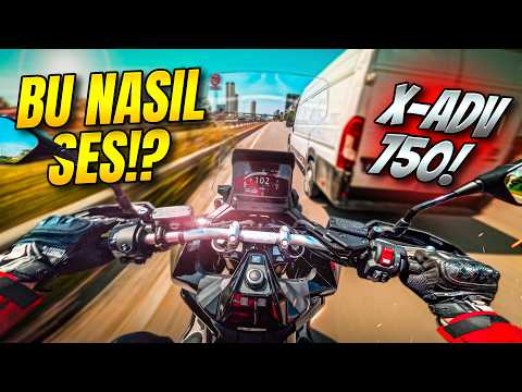 Hayatımda Sürdüğüm EN ZEVKLİ MOTOSİKLET! | Honda X-ADV 750 | Bu SES NASIL YASAL?