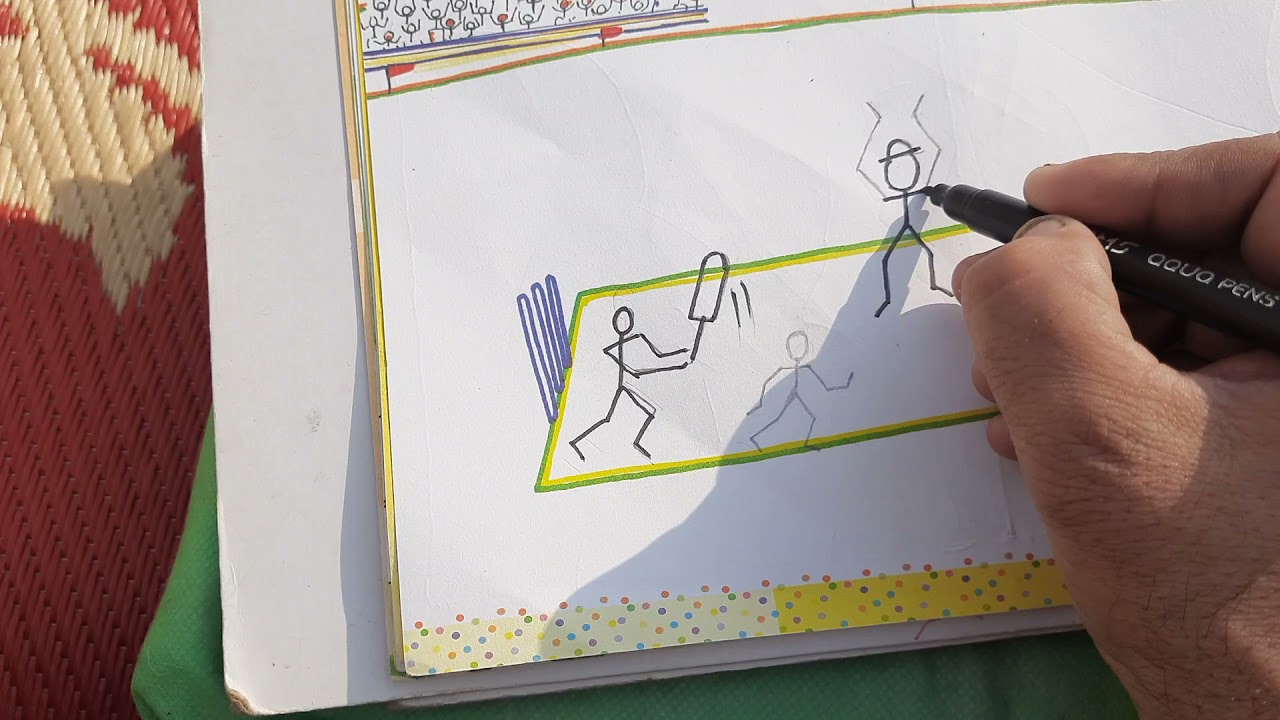 Cricket Stick Figures-4 - YouTube