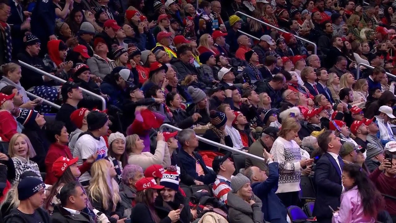 Supporters gather inside Capital One arena ahead of Trump inauguration ...