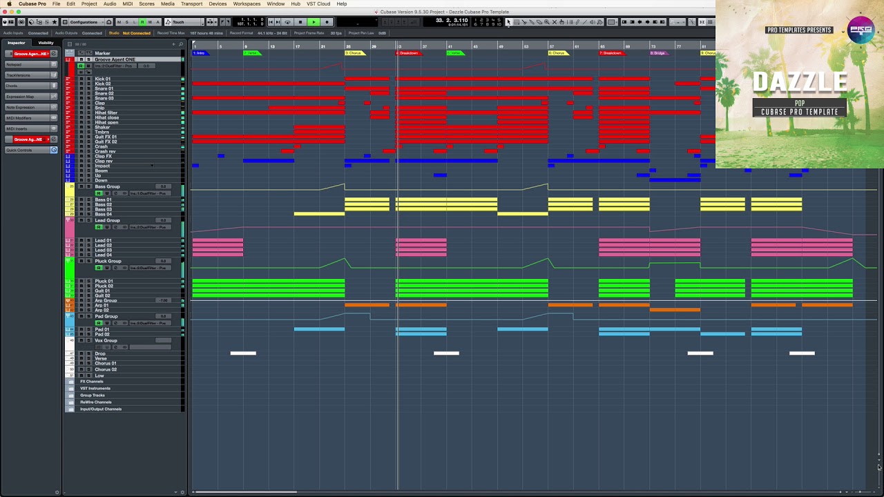 Pop Cubase Template Dazzle - YouTube