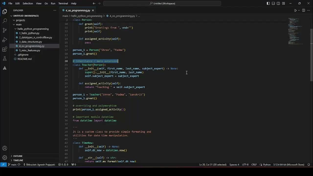 Chapter-4: Python Programming Object Oriented - YouTube
